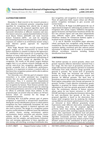 Recognition of Surgically Altered Face Images | PDF