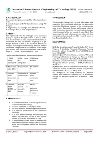 Automatic Storage and Retrieval Robot Using Embedded System | PDF