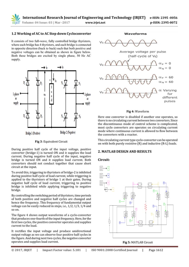 AC to AC Step Down Cycloconverter | PDF
