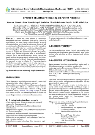Creation of Software Focusing on Patent Analysis | PDF | Search | Internet