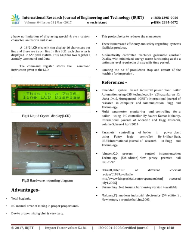 Microcontroller Based Food-Mixing Machine | PDF