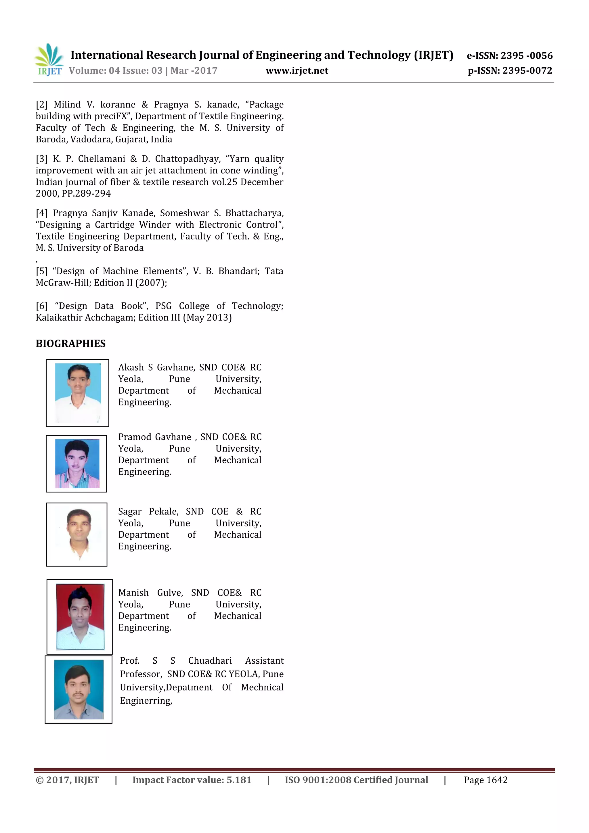 Design and Manufacturing of Silk Winding Machine | PDF