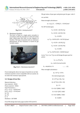 Joystick Operated Steering System | PDF