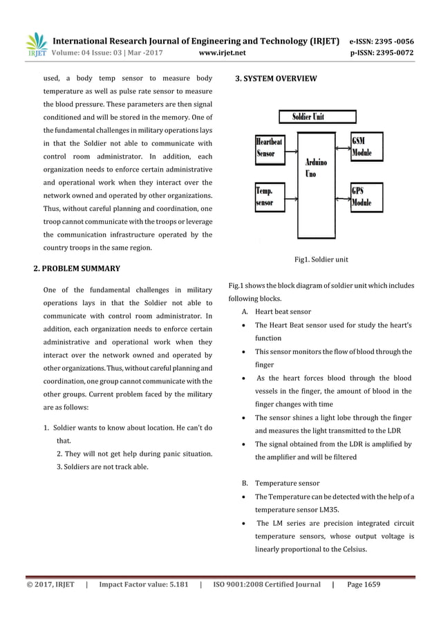GPS Based Soldier Tracking and Health Monitoring | PDF