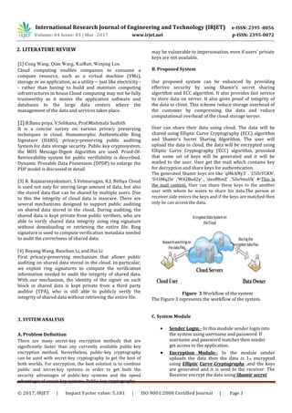 Secure Data Storage on Cloud System for Privacy Preserving | PDF