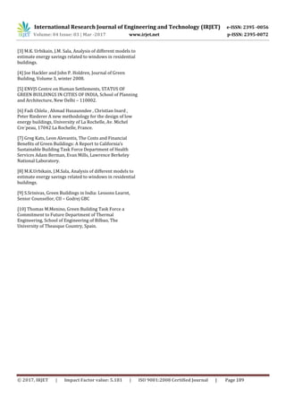 Review on Green Building Concepts & Techniques | PDF