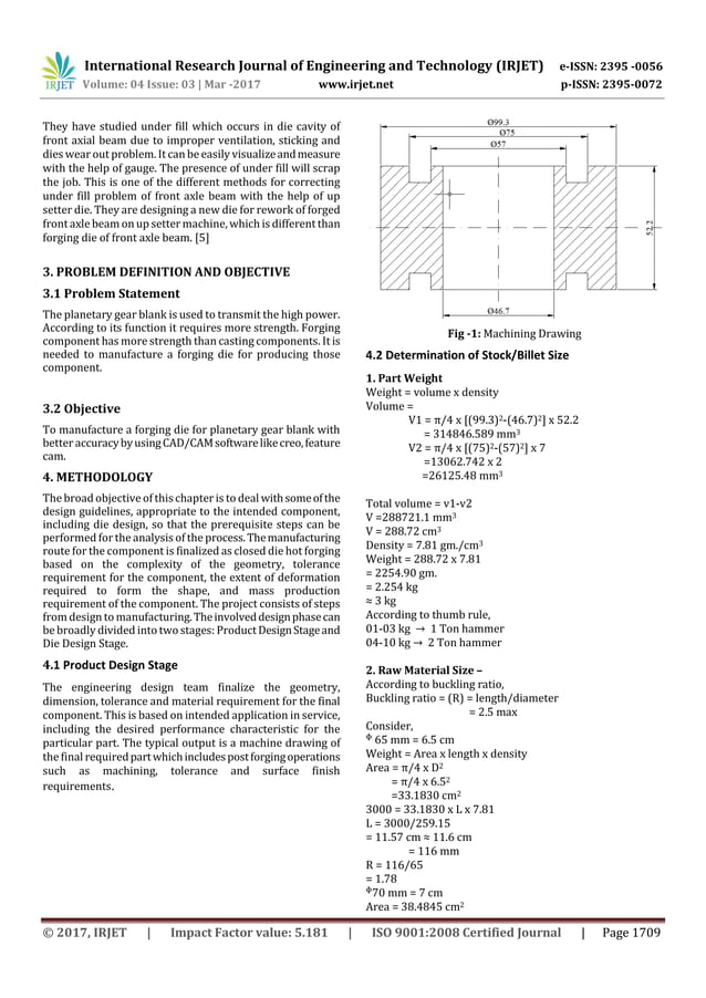 Forging Die Design for Gear Blank | PDF