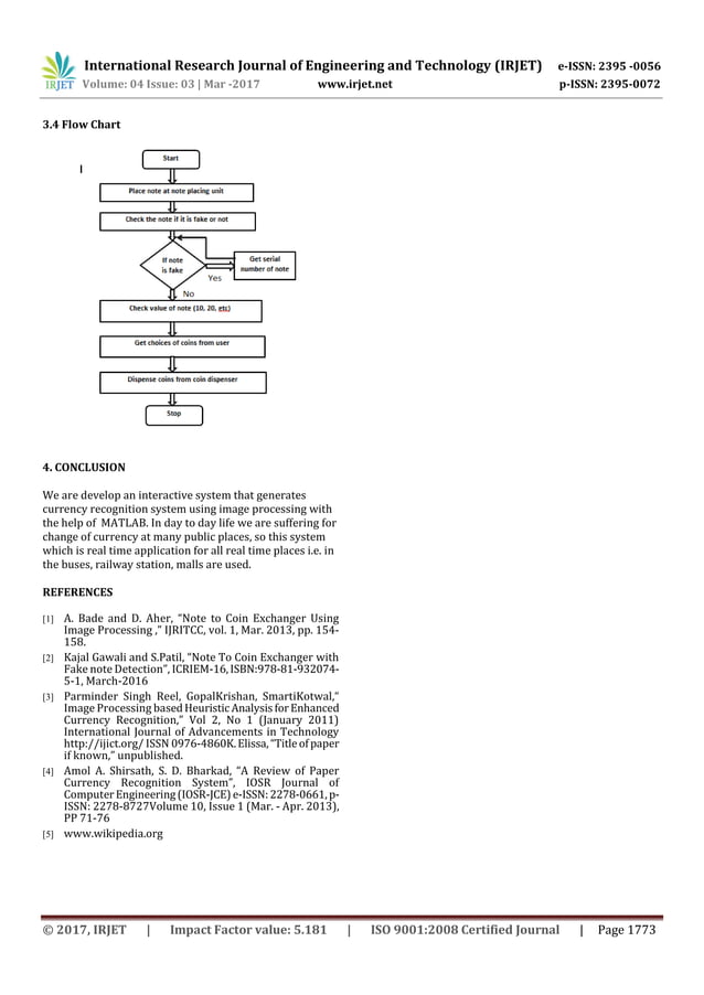 Note to Coin converter using Digital Image Processing | PDF