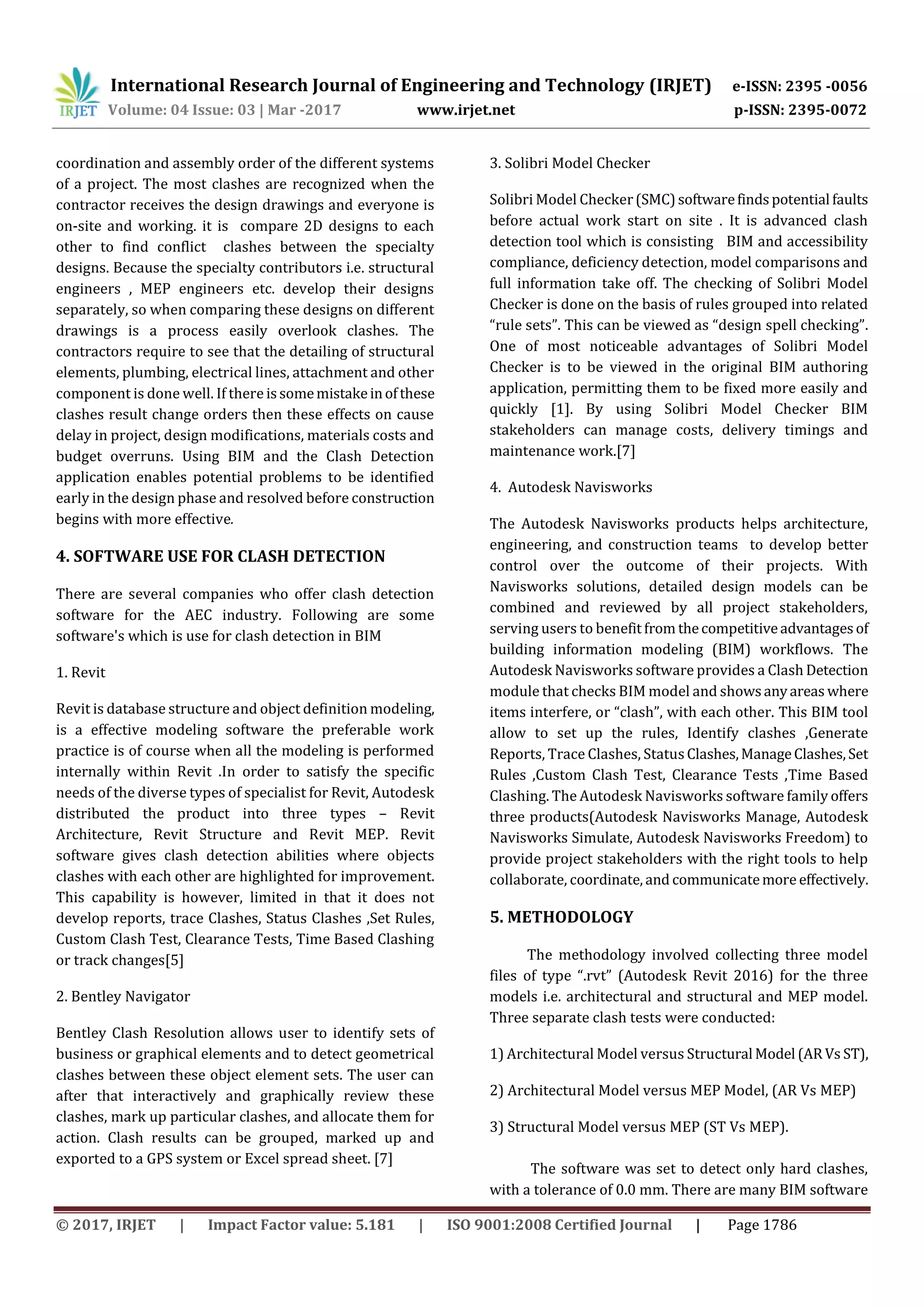 Improve the Productivity of Building Construction Project using Clash ...