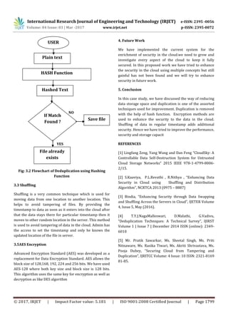 An Approach towards Shuffling of Data to Avoid Tampering in Cloud | PDF