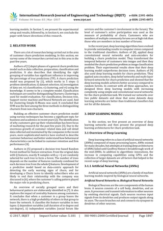 Automated Feature Selection and Churn Prediction using Deep Learning Models | PDF ...