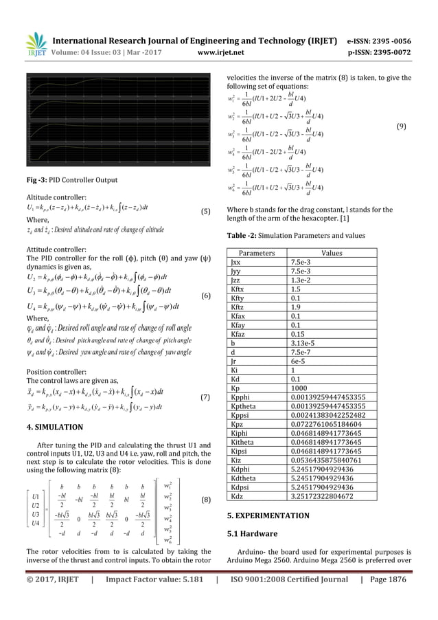 Hexacopter using MATLAB Simulink and MPU Sensing | PDF | Consumer Electronics | Technology ...