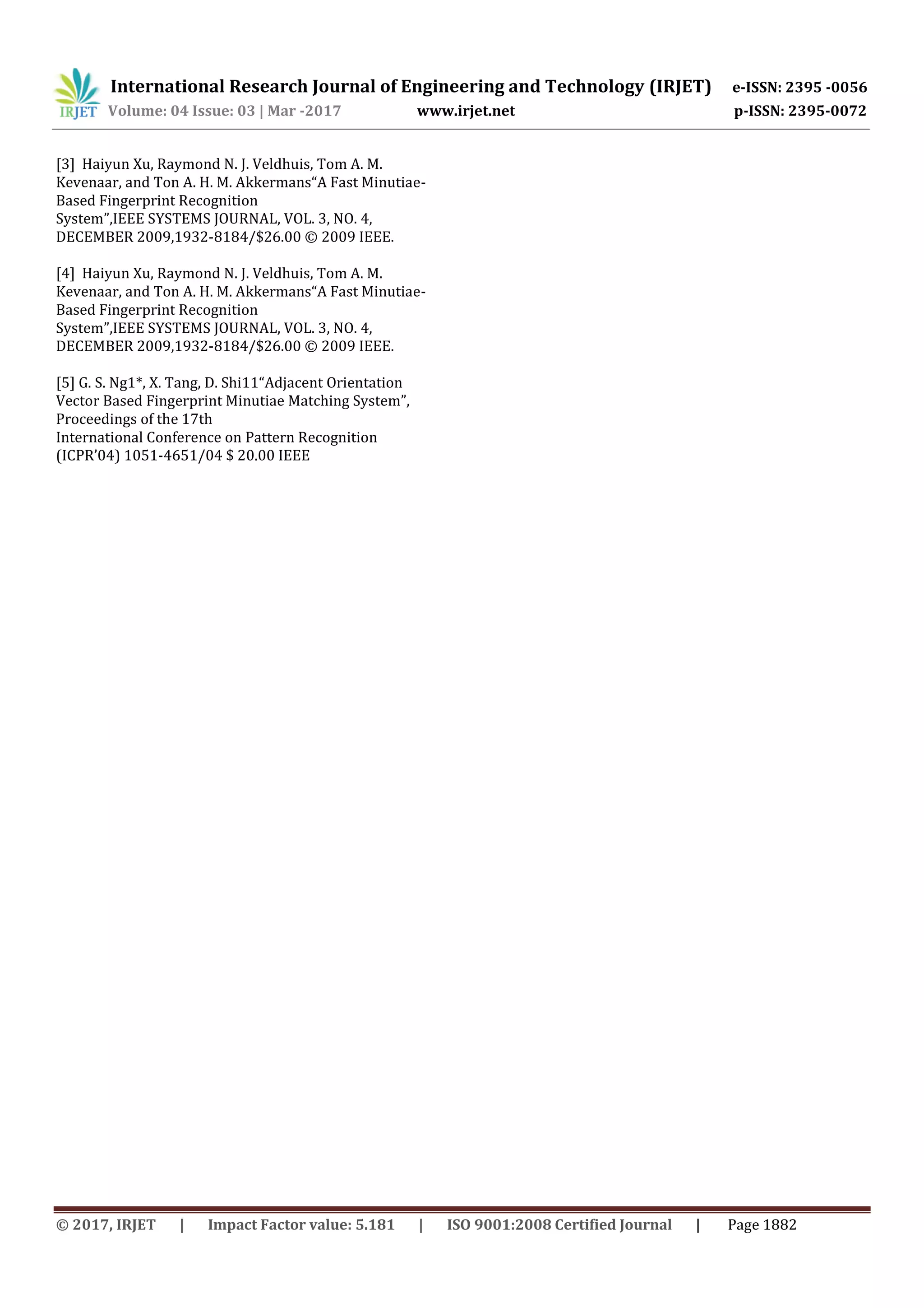 Attendance System Using Fingerprint Identification With Website Designing And GUI | PDF