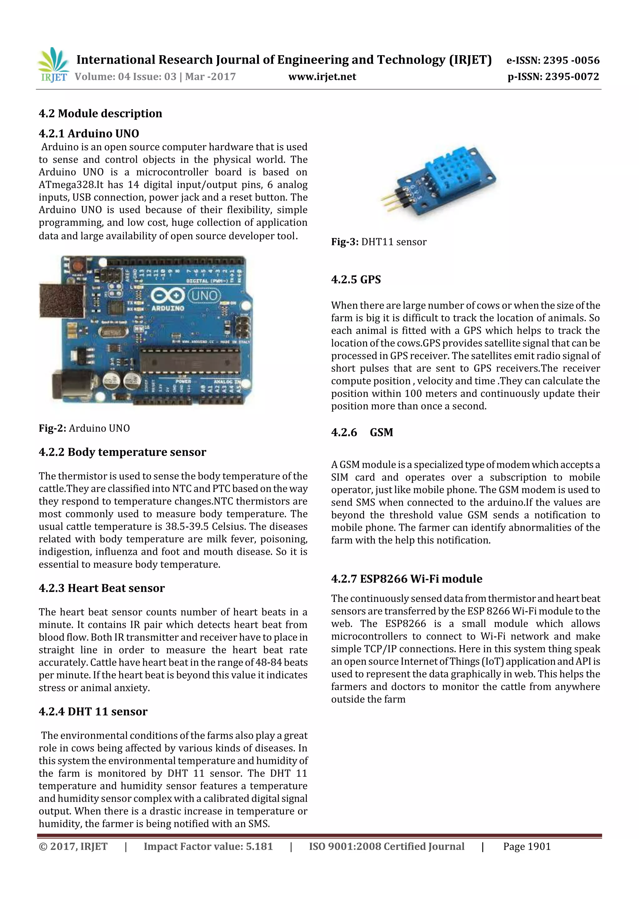 Cattle Health And Environment Monitoring System Pdf