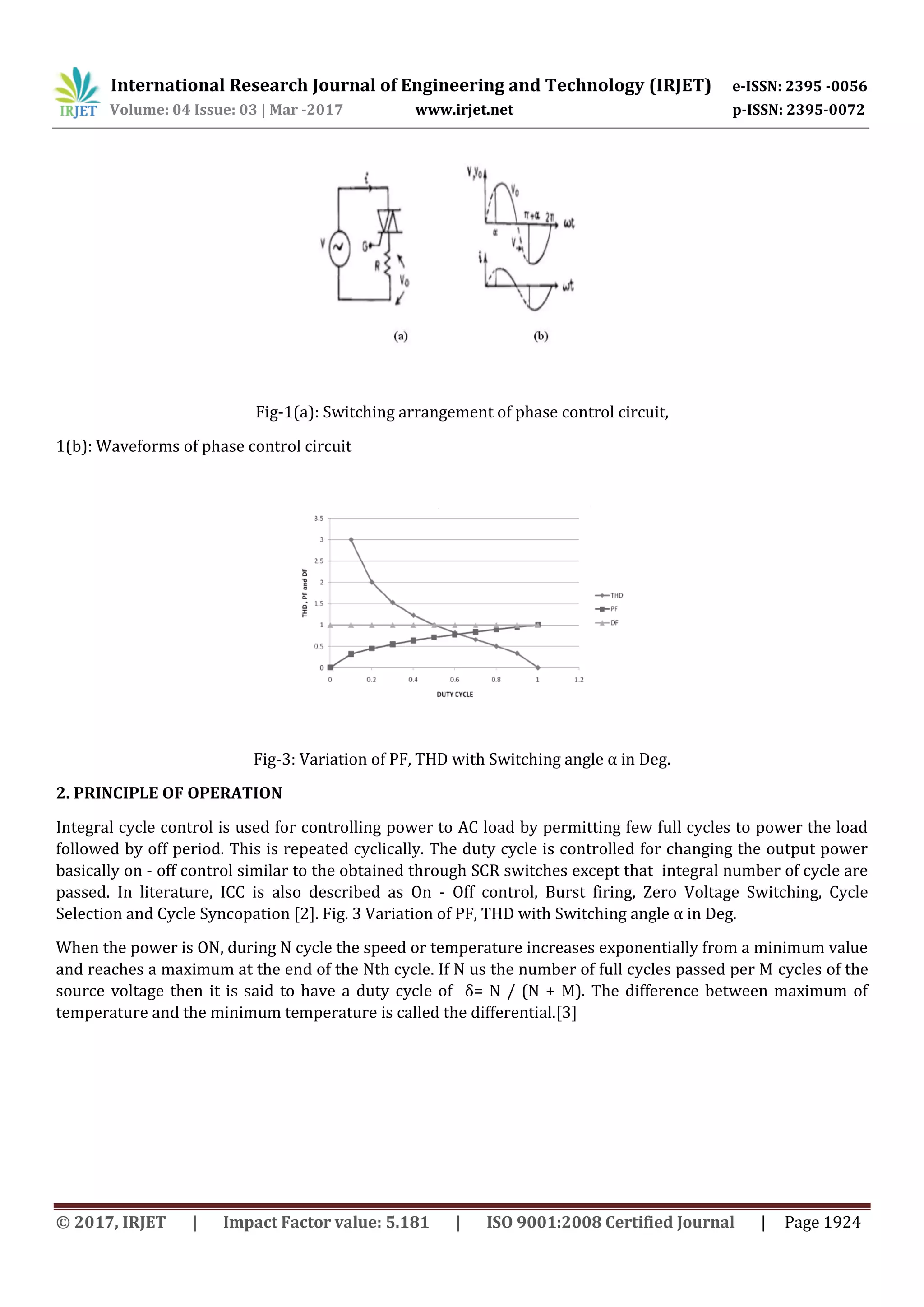 Industrial Power Control by Integral Cycle Switching without Generating ...