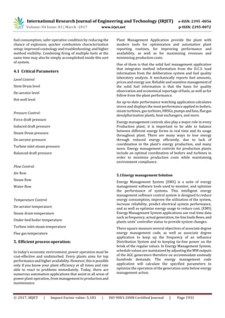 Review on Boiler Control Automation for Sugar Industries | PDF