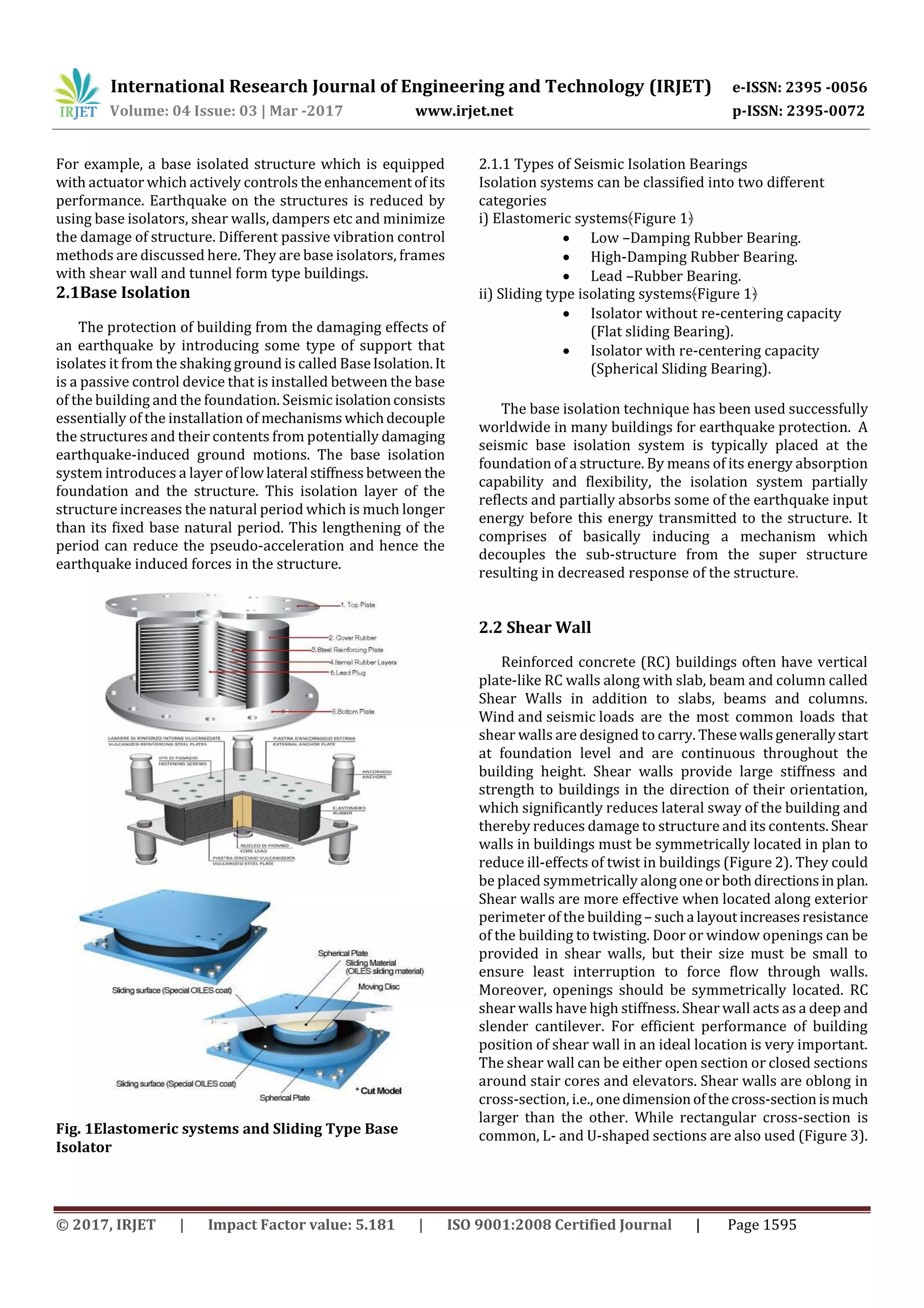 Seismic Response of Multi-Storied Buildings with Different Vibration ...