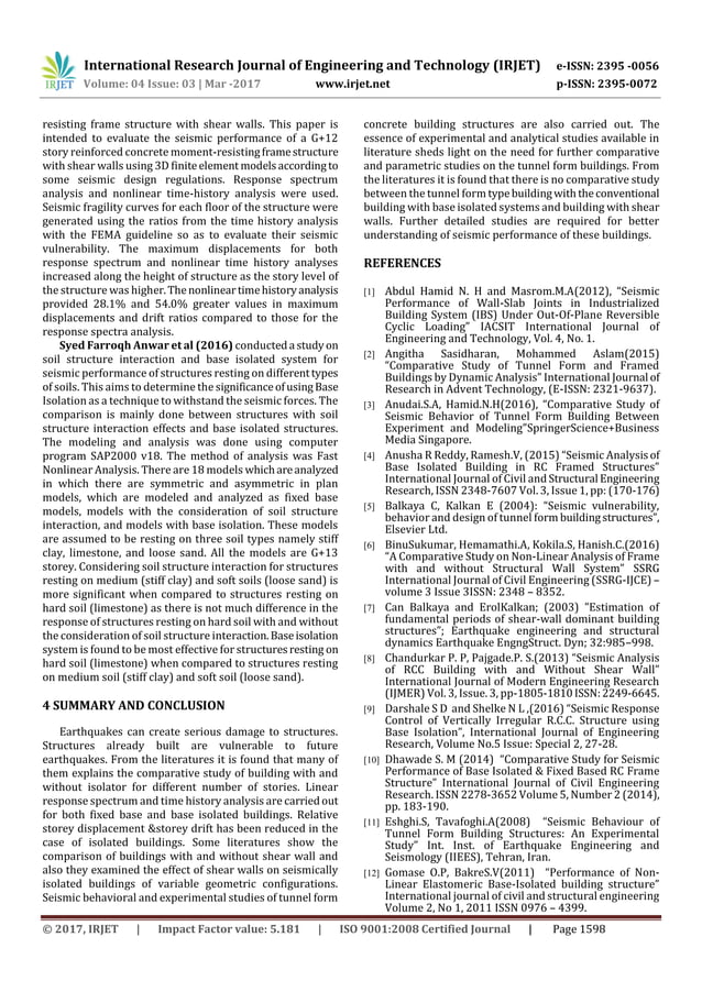 Seismic Response Of Multi Storied Buildings With Different Vibration Control Techniques A Review