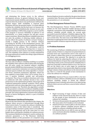 Parameter Estimation of GOEL-OKUMOTO Model by Comparing ACO with MLE Method | PDF