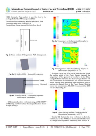 Role of Phase Change Materials in Thermal Comfort Garments For BSF Jawans in Rajasthan and ...