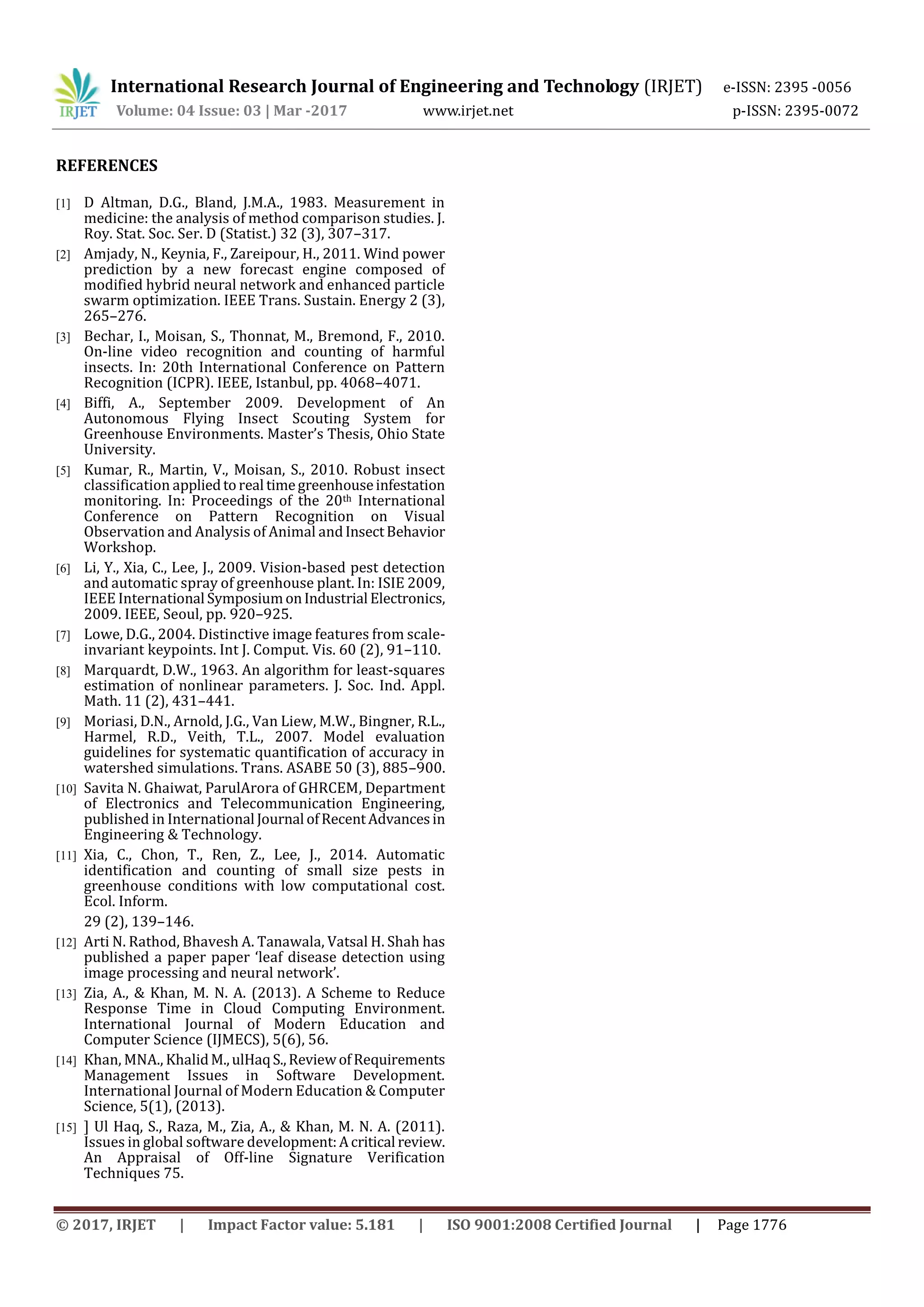 Recognition of Silverleaf Whitefly and Western Flower Thrips Via Image ...