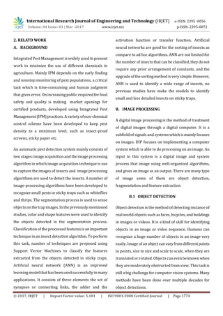 Recognition of Silverleaf Whitefly and Western Flower Thrips Via Image Processing and Artificial ...