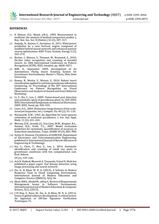 Recognition of Silverleaf Whitefly and Western Flower Thrips Via Image Processing and Artificial ...