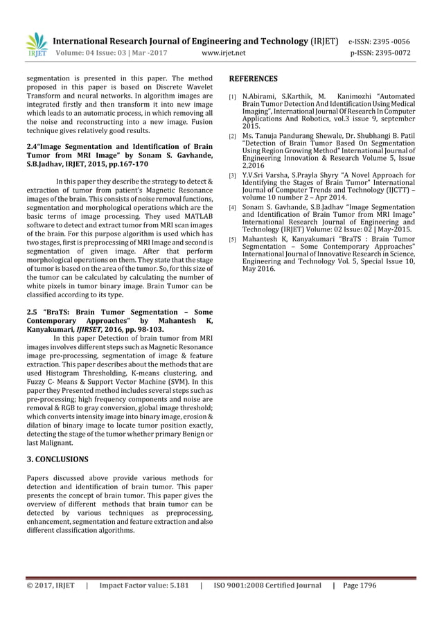 A Survey On Brain Tumor Detection Techniques Pdf