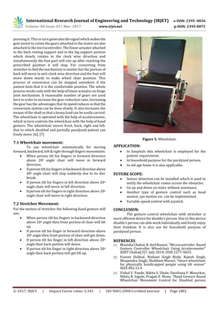 Gesture Controlled Wheelchair With Stretcher | PDF