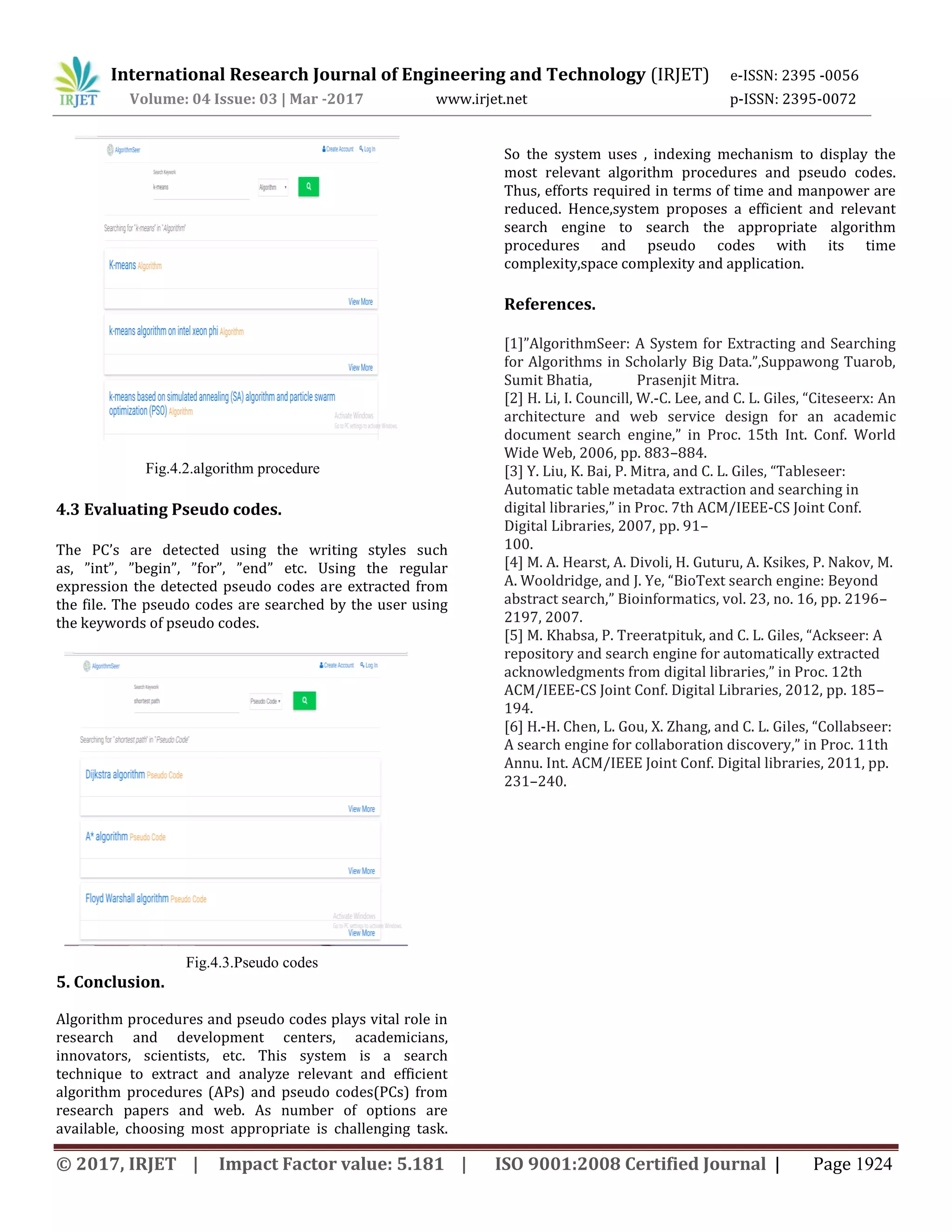 Algorithm Procedure And Pseudo Code Mining Pdf Search Internet