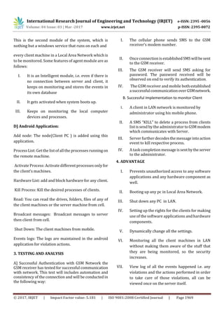 Smart Lan System for Controlling and Monitoring Network Using at Commands in Distributed System ...