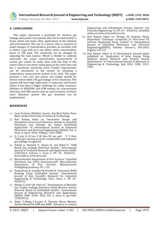 Wireless Auto Power Trip System for Liquefied Petroleum Gas Leakage to Improve Safety in ...