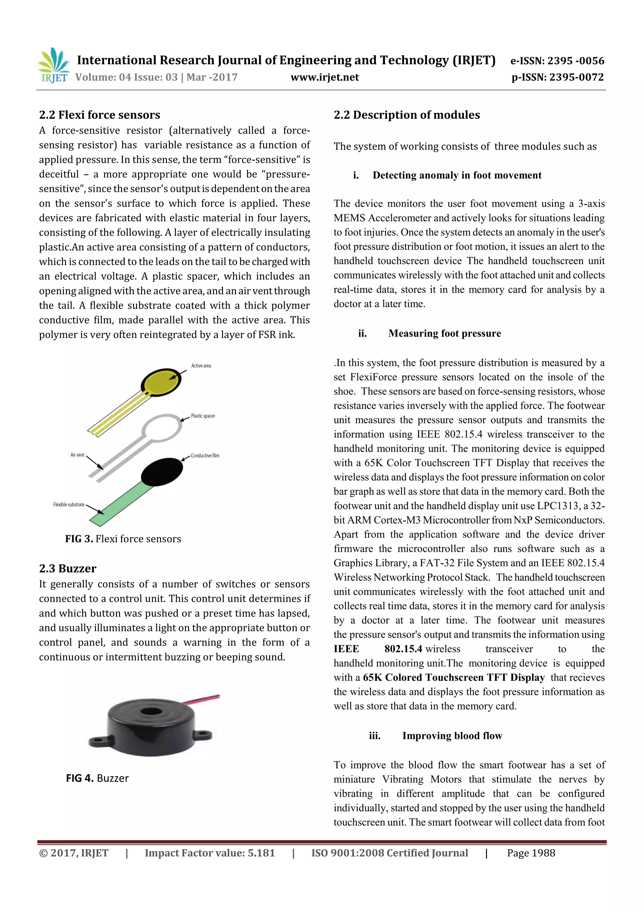 Cortex Walk – Smart Shoes for Monitoring Foot Pressure in Diabetic ...