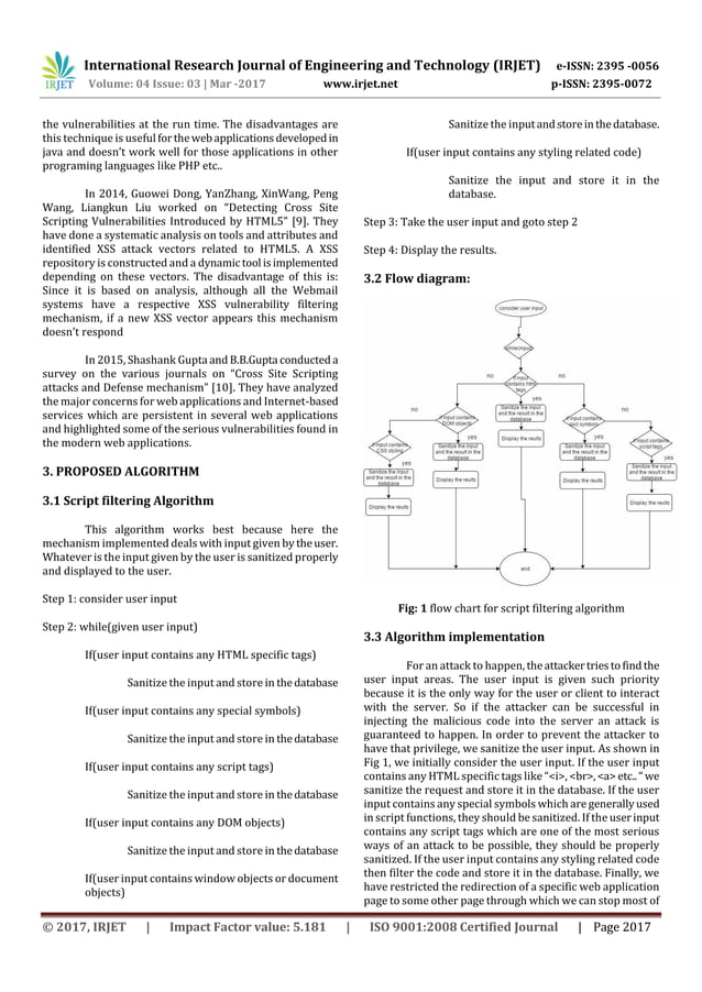 Cross Site Scripting Attacks and Preventive Measures | PDF