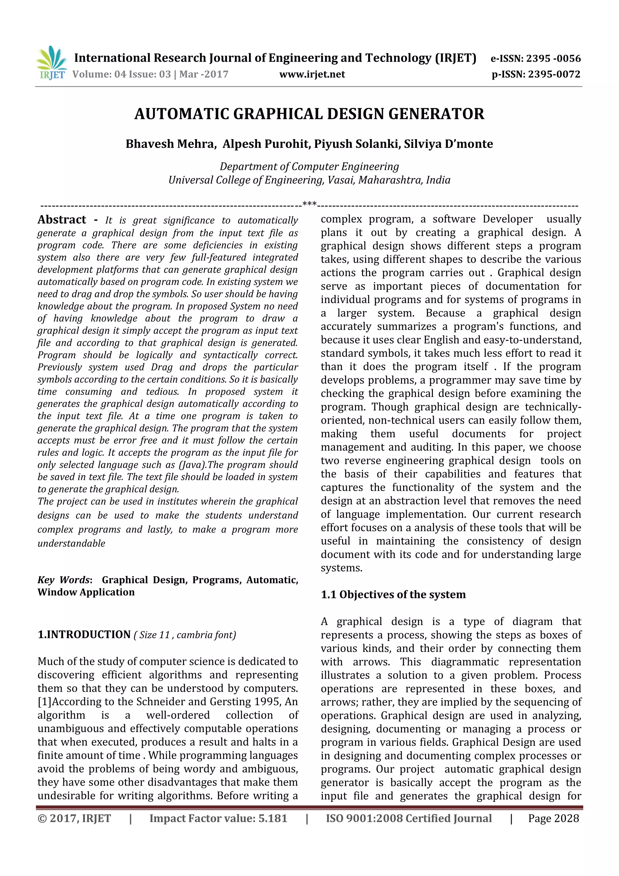 Automatic Graphical Design Generator | PDF | Desktop Publishing | Computer Software and Applications