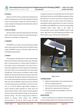Agriculture Field Betterment using Solar System and Microcontroller | PDF