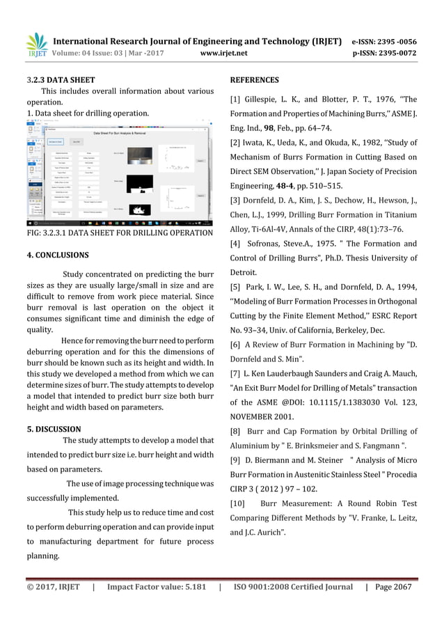 Burr Size Analysis in Drilling Process for Different Alloys using Image Processing Technique ...