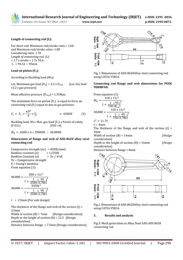Finite element analysis of polymer based automotive connecting rod | PDF