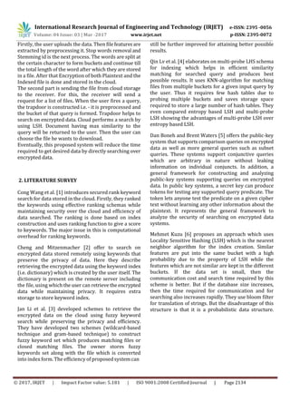 Efficient Similarity Search Over Encrypted Data | PDF