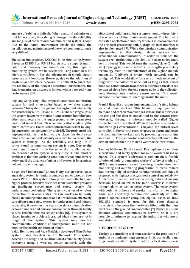 Coal Mine Safety Monitoring And Alerting System 