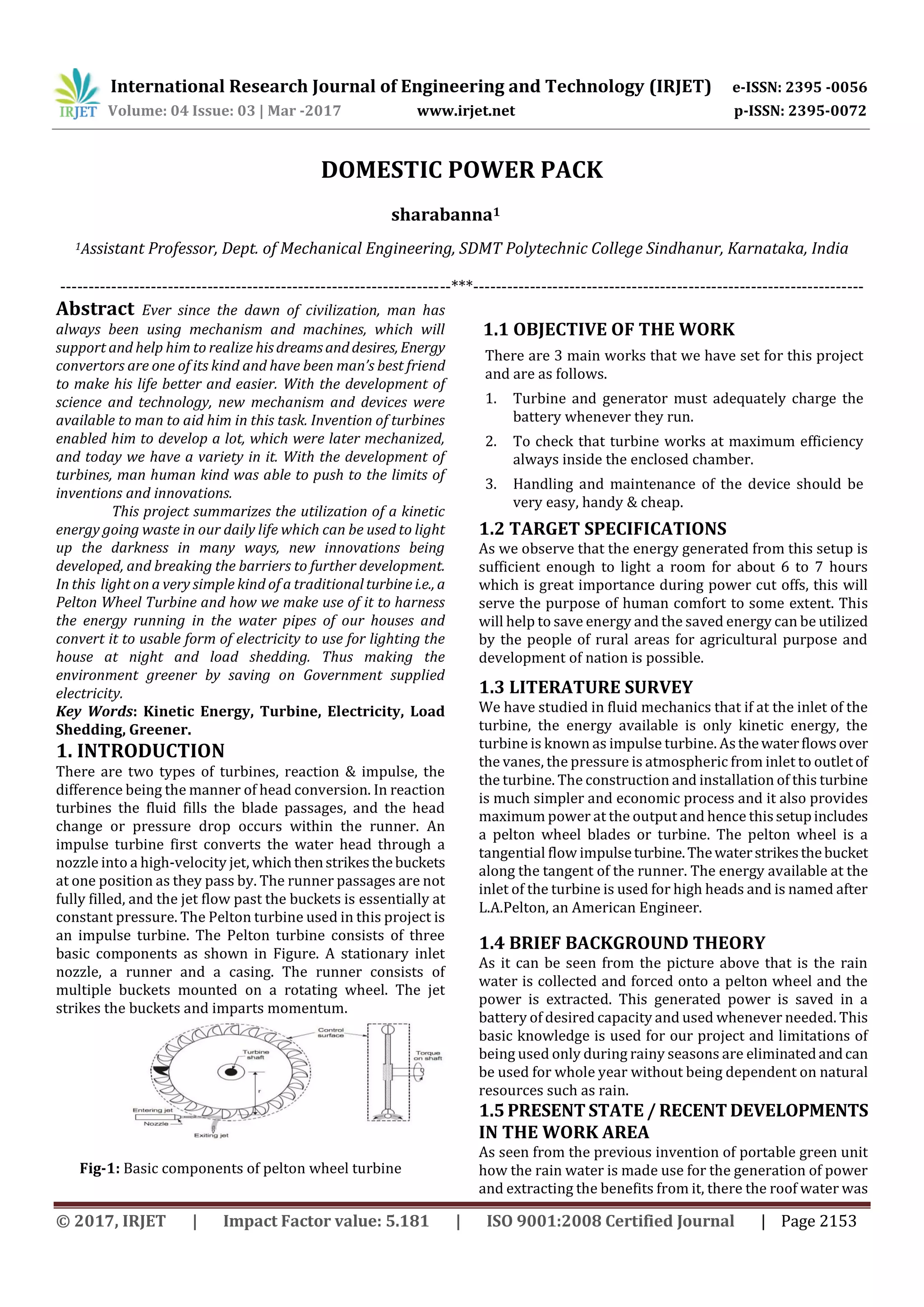 Domestic Power Pack | PDF
