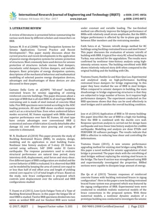 Buckling Restrained Braces (Brb) – A Review | PDF
