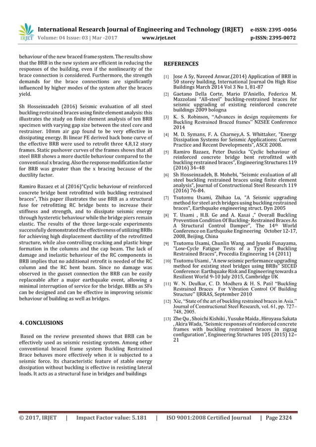 Buckling Restrained Braces (Brb) – A Review | PDF Buckling Restrained Braces (Brb) – A Review | PDF