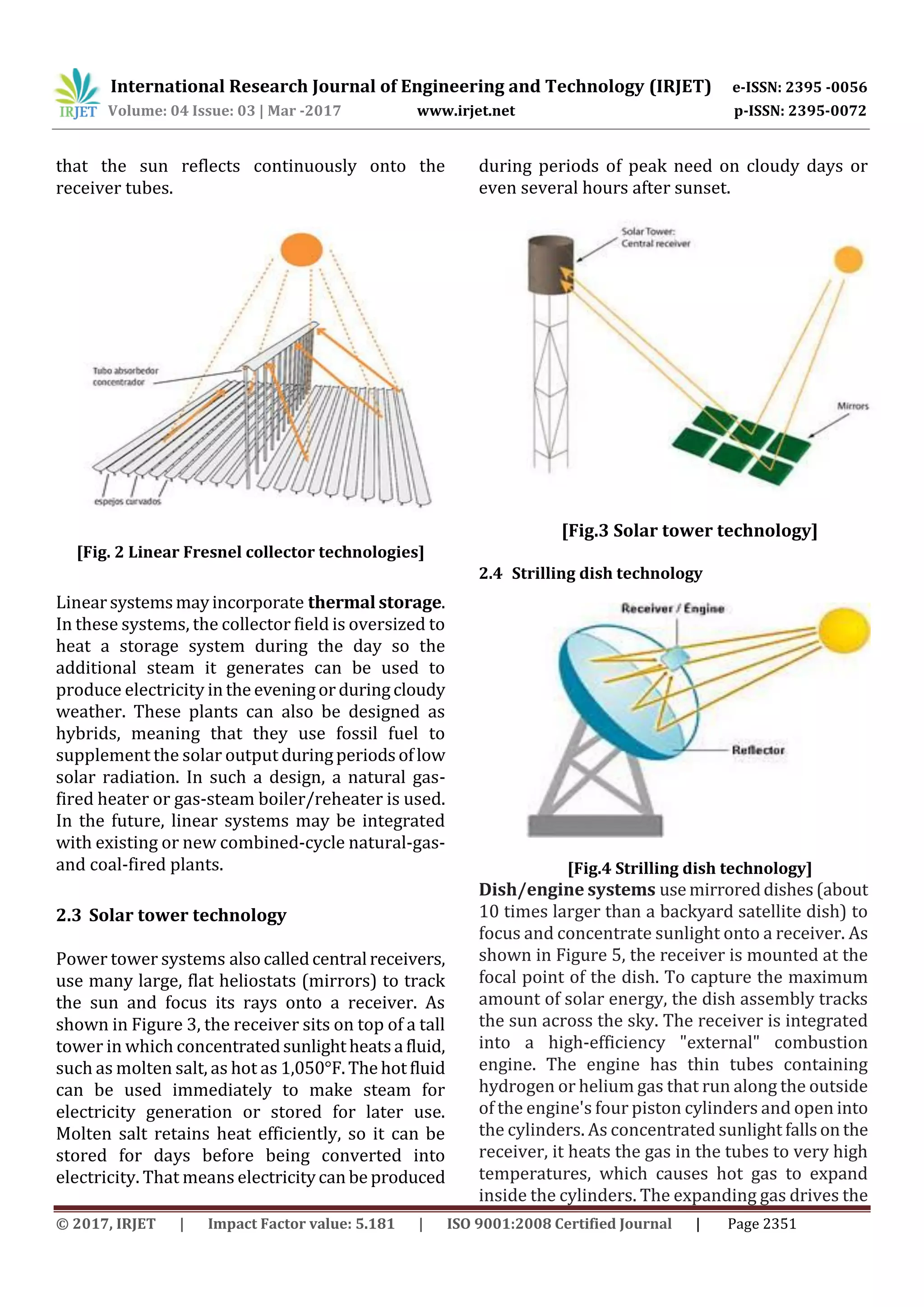 Concentrated Solar Power Plant | PDF
