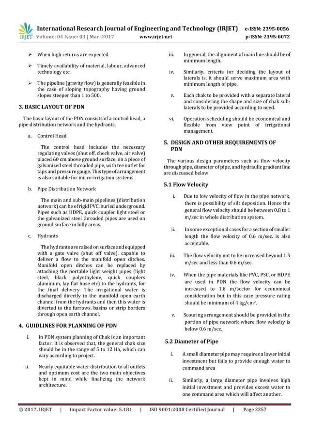 Guidelines For Construction of Pipe Distribution Network (PDN) For ...