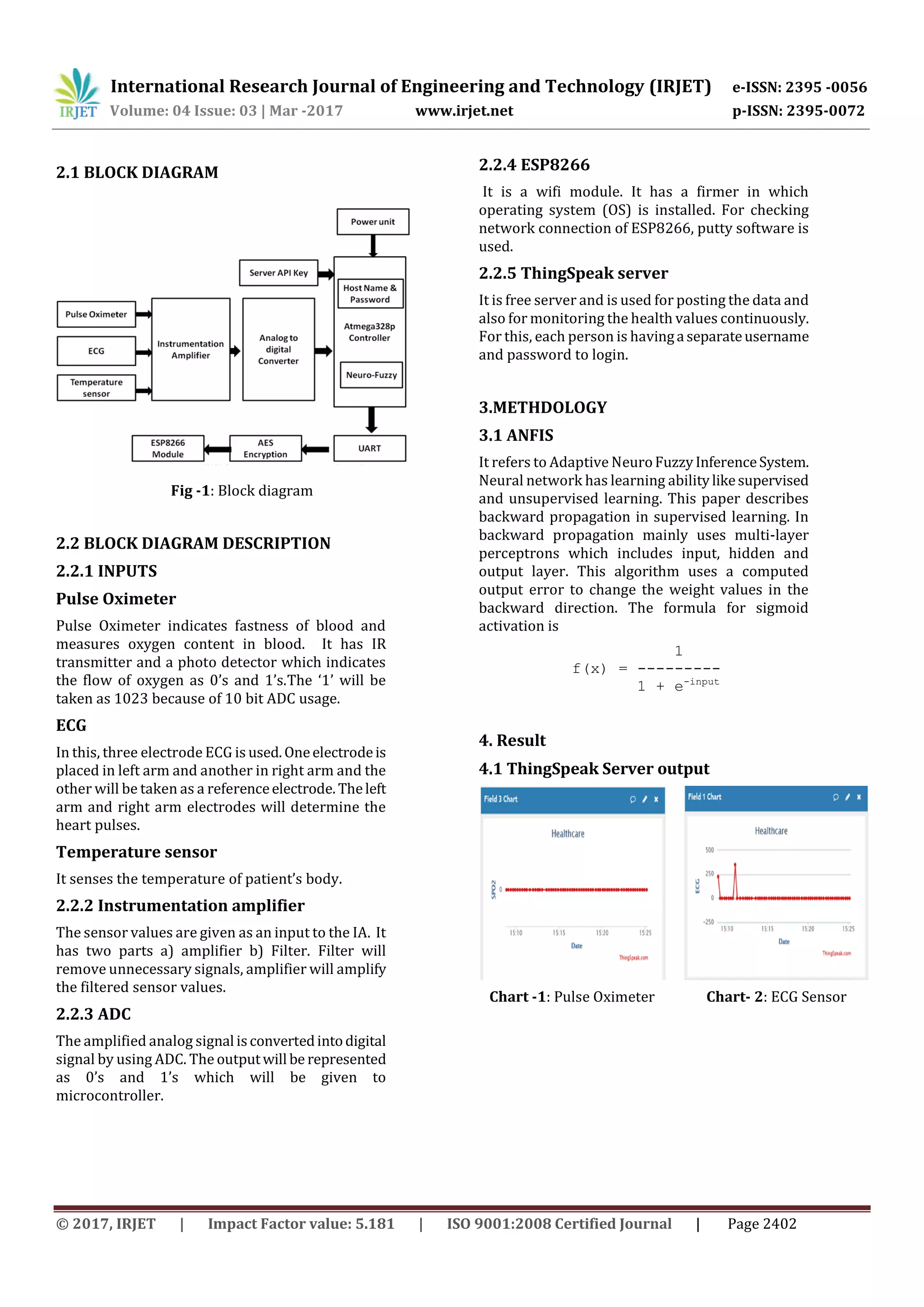 Design of Self-Learning System for Diagnosing Health Parameters using ANFIS | PDF