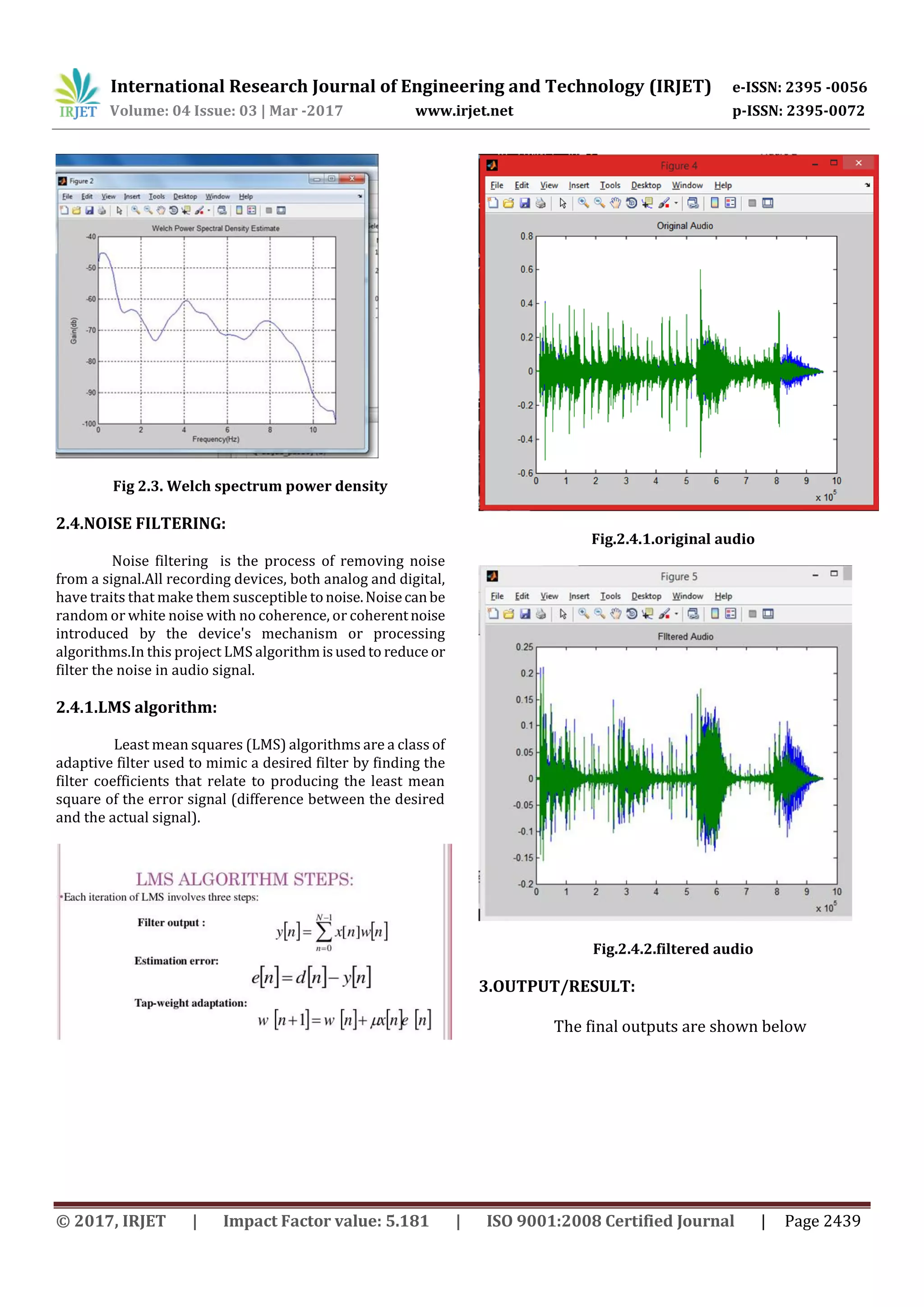 Audio Classification Using Artificial Neural Network With Denoising