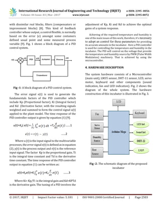 Smart Incubator Based on PID Controller | PDF