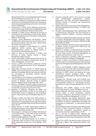 A Critical Review of the Causes of Cost Overrun in Construction ...