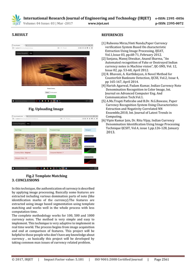 Currency Recognition System Using Image Processing Pdf